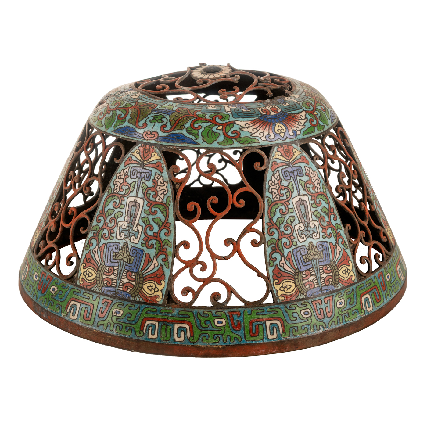 Hand-Crafted Japanese Antique Lamp Shade | Apsara Gallery | New Hope, PA