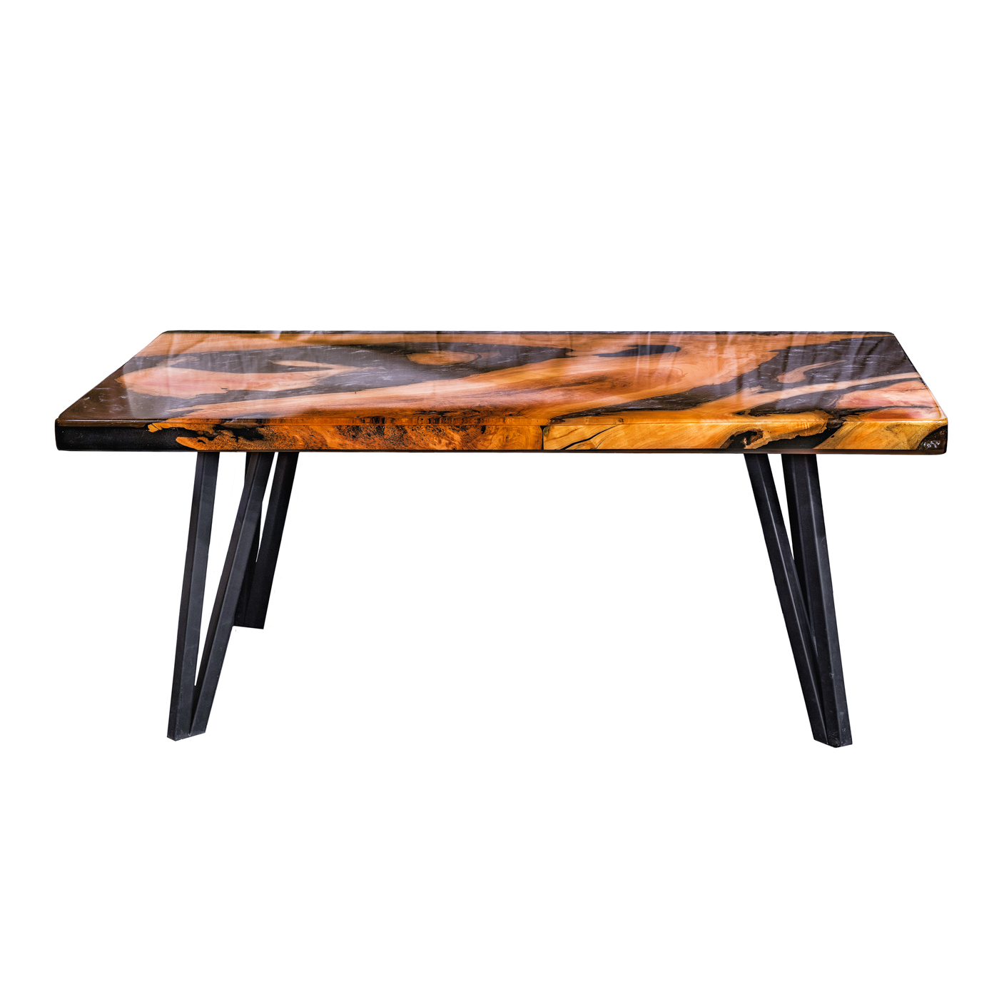 Hand-Crafted Resin & Wood Inlay Coffee Table | Resin, Wood Inlay ...