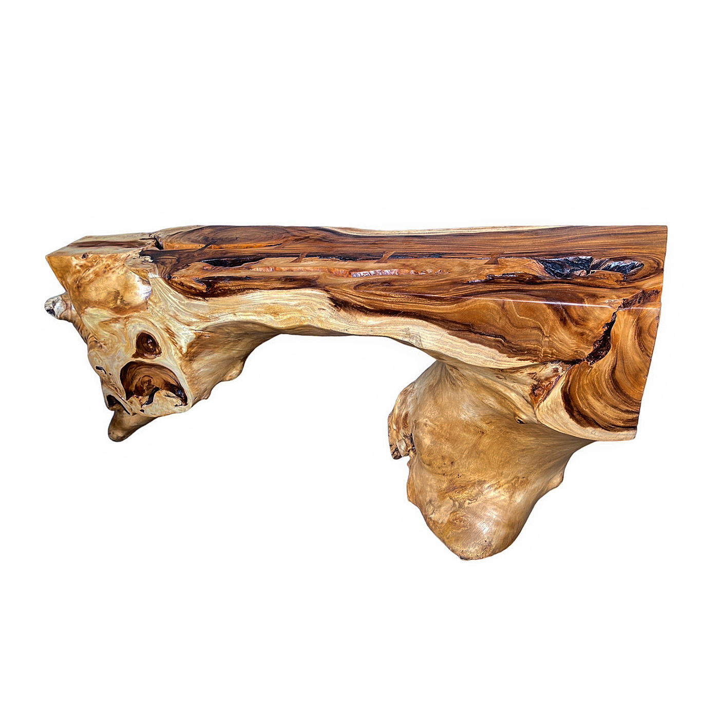 Hand-Crafted Live Edge Wood Console | Live Edge | Apsara Gallery | New ...