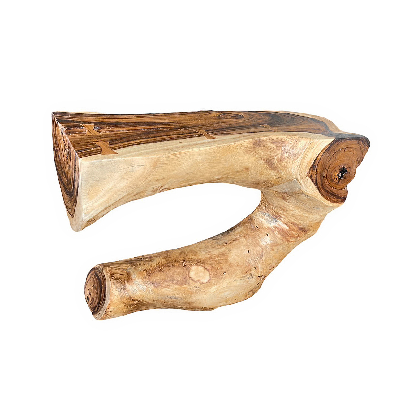 Hand-Crafted Live Edge Wood Console | Live Edge | Apsara Gallery | New ...