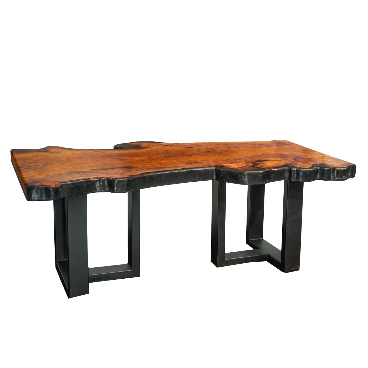 Hand-Crafted Resin & Wood Inlay Coffee Table | Live Edge | Apsara ...