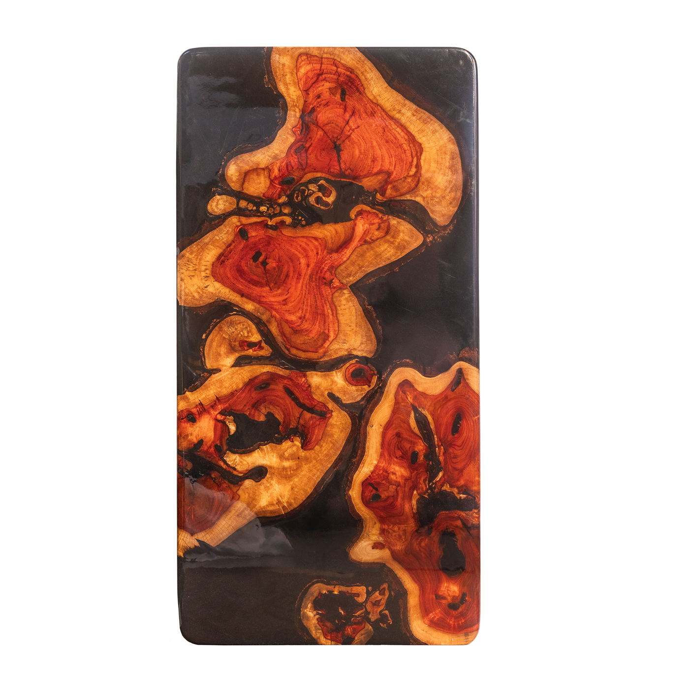 Hand-Crafted Resin w/ Wood Inlay Table Slab | Resin, Wood Inlay ...